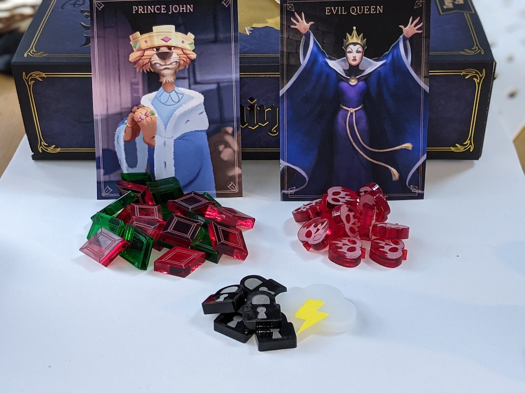 Upgraded Token Sets for Villainous! Poison Apples, Fate and Lock Tokens ...