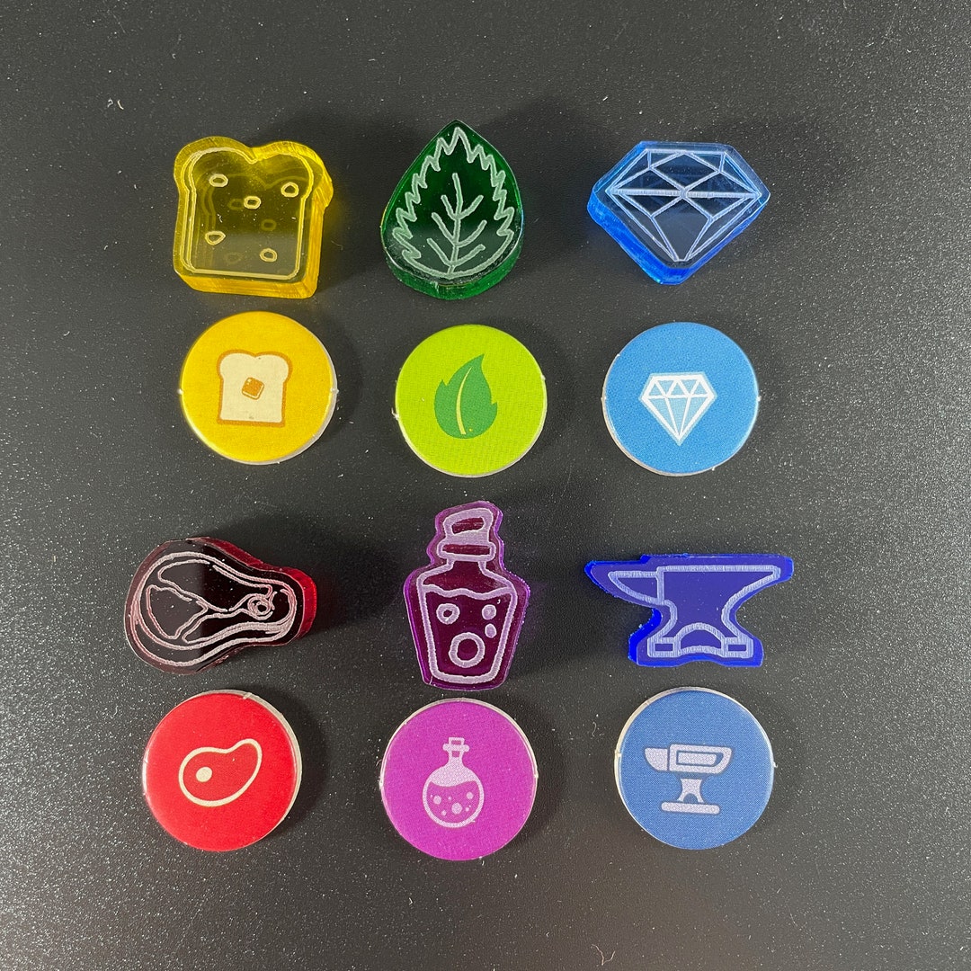 NEW Gorgeous FLAMECRAFT Goods Tokens - Looks Like Stained Glass ...
