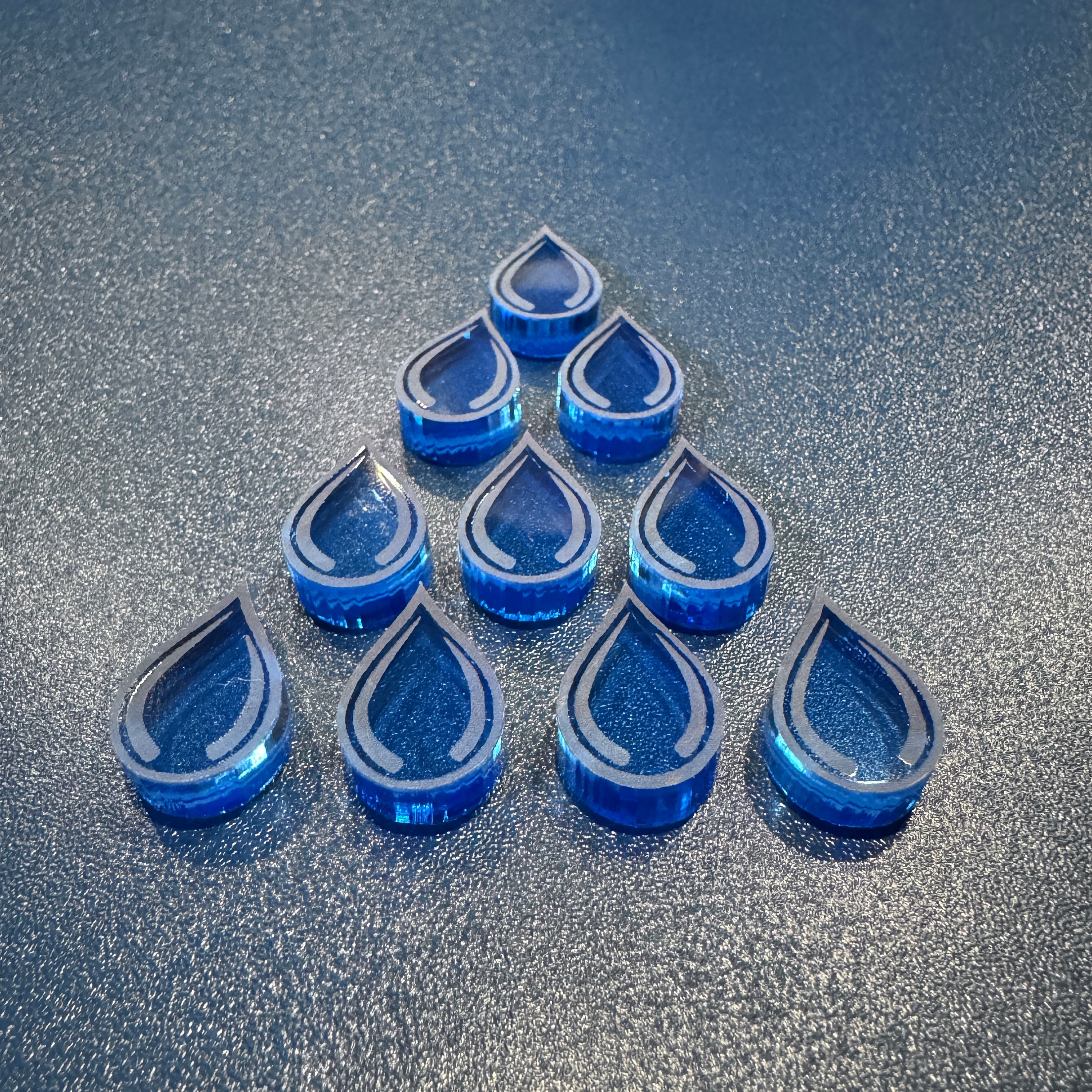 Acrylic Water Tokens: Use in Any Board Game Upgrade (set of 15) - Etsy