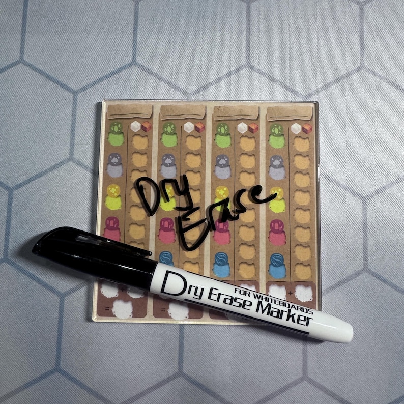 NEW! Acrylic Dry Erase Score Sheet for the Harmonies Board Game ...