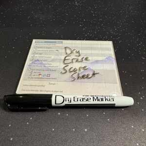 Wyrmspan Board Game: Acrylic Dry Erase Score Sheet With Marker - Etsy
