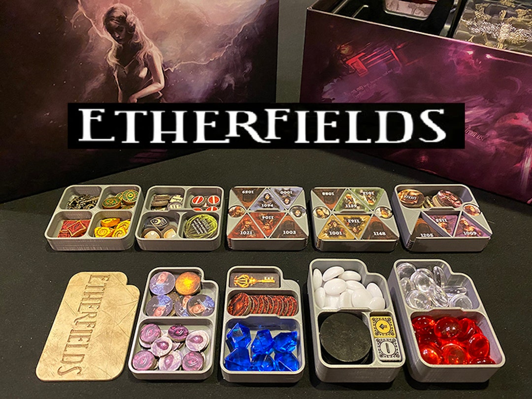 Etherfields Board Game Organizer: 10-Piece Storage Set that Fits in the Insert - Etsy Nederland