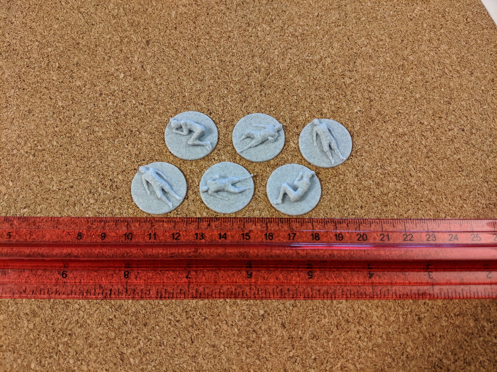 6 Dead Body Tokens markers for Nemesis or Other Games That - Etsy