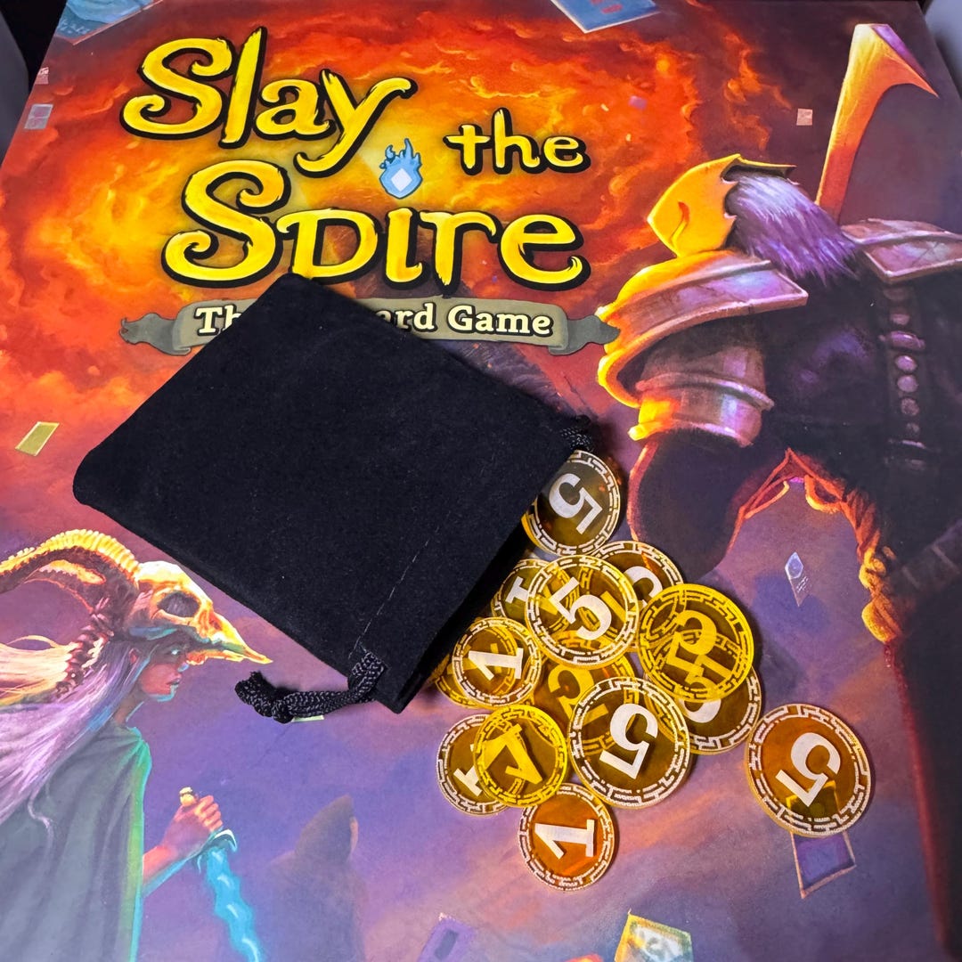 Slay the Spire Board Game: Acrylic Coin Upgrade Tokens - Etsy