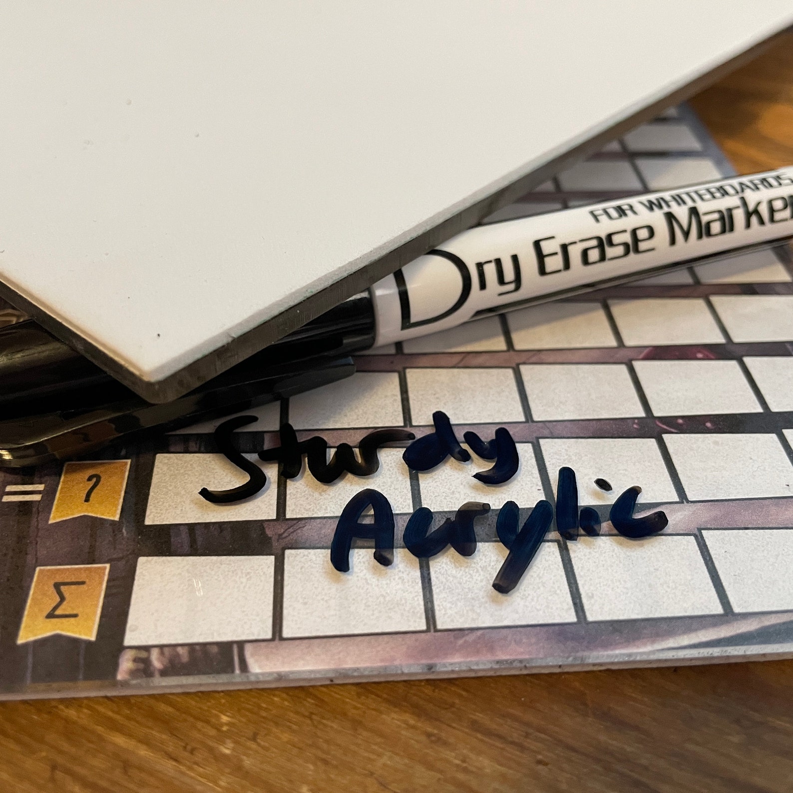 Architects Board Game: Acrylic Dry Erase Score Sheet With Marker - Etsy