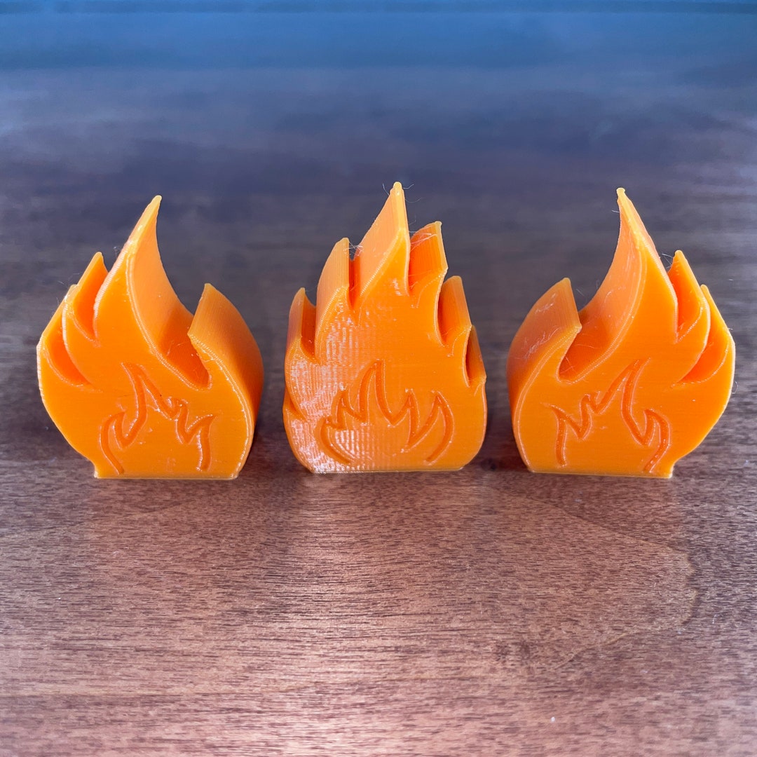Fire Flame Tokens for Any Games Such as Nemesis, Unfathomable, Texas ...