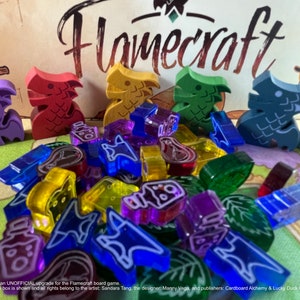 NEW Gorgeous FLAMECRAFT Goods Tokens - Looks Like Stained Glass ...