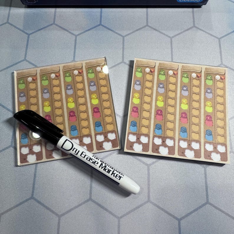 NEW! Acrylic Dry Erase Score Sheet for the Harmonies Board Game ...