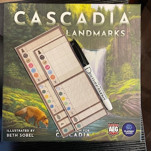 Cascadia & Landmarks Expansion: Acrylic Dry Erase Score Sheets - Etsy