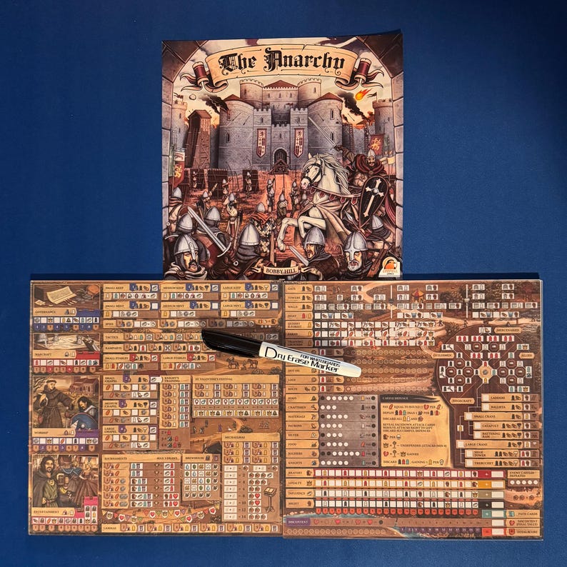 Acrylic Dry Erase Score Sheet Upgrade for "the Anarchy" Board Game - Etsy