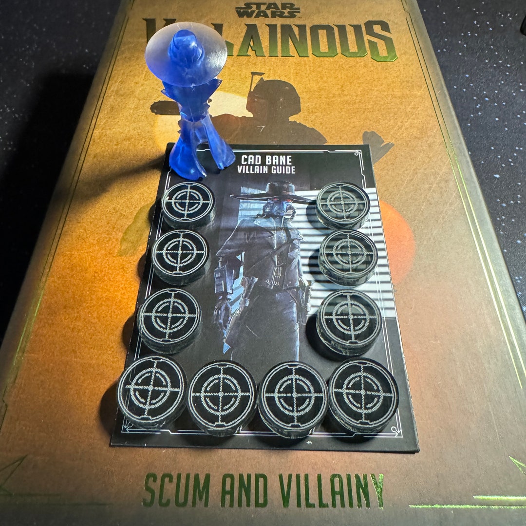 NEW Star Wars Villainous Token Upgrades! 10 Cad Bane Target Tokens From ...