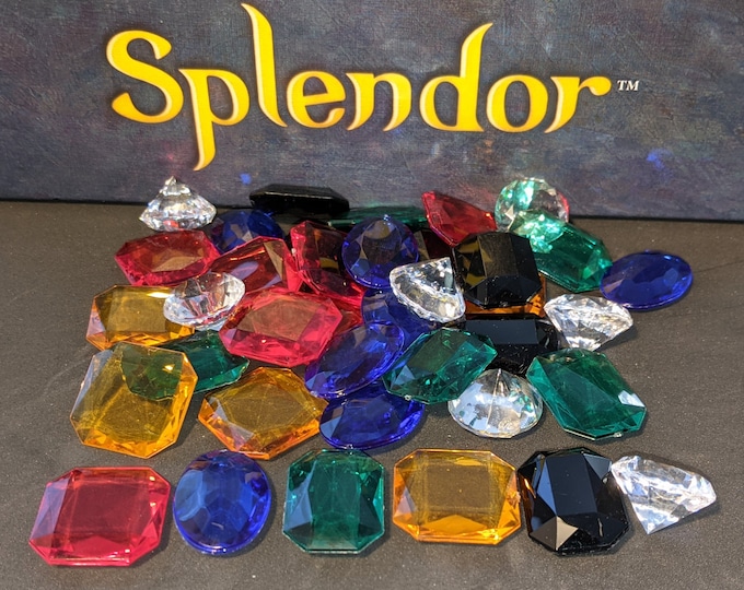 Upgrade Gem Set for Splendor Board Game Glass Rhinestone Jewels and ...