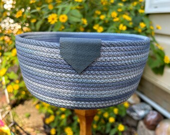Cotton Rope Basket, Blue - Etsy