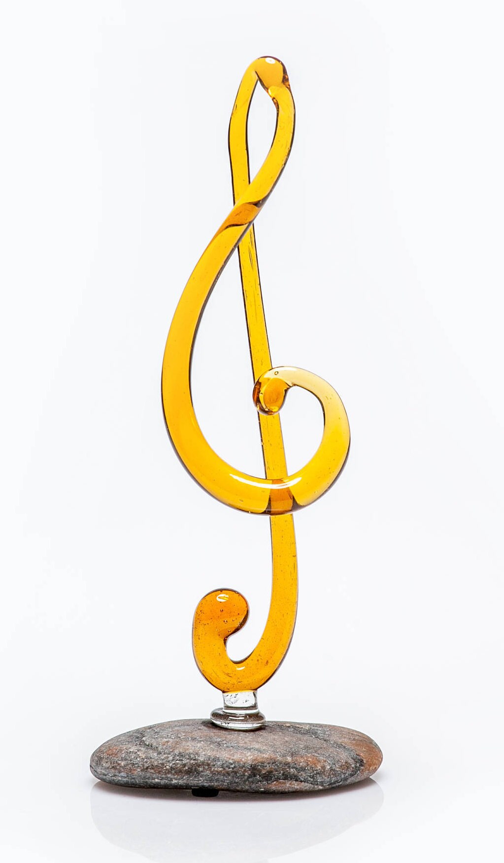 Gold Yellow Glass Treble Clef Statue / Music School Graduation Gift - Etsy