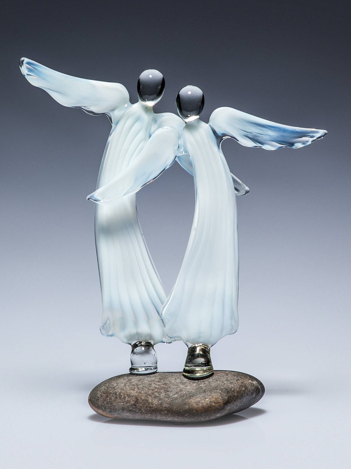 Two Milk Glass Angels / Wedding Anniversary Gift / Parents to - Etsy