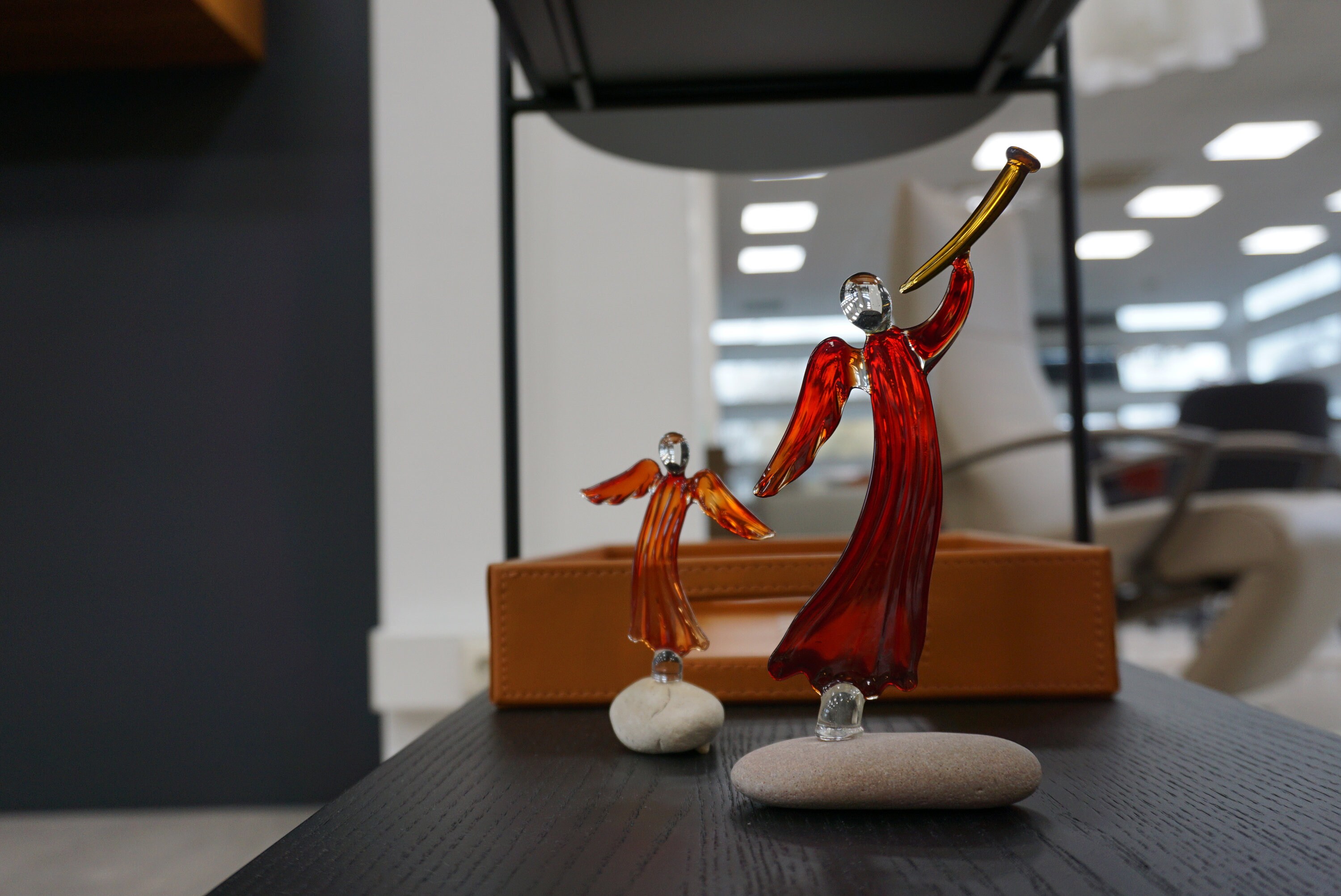 Easter Red Glass Angel Figurine Angel Wings Guardian Angel | Etsy