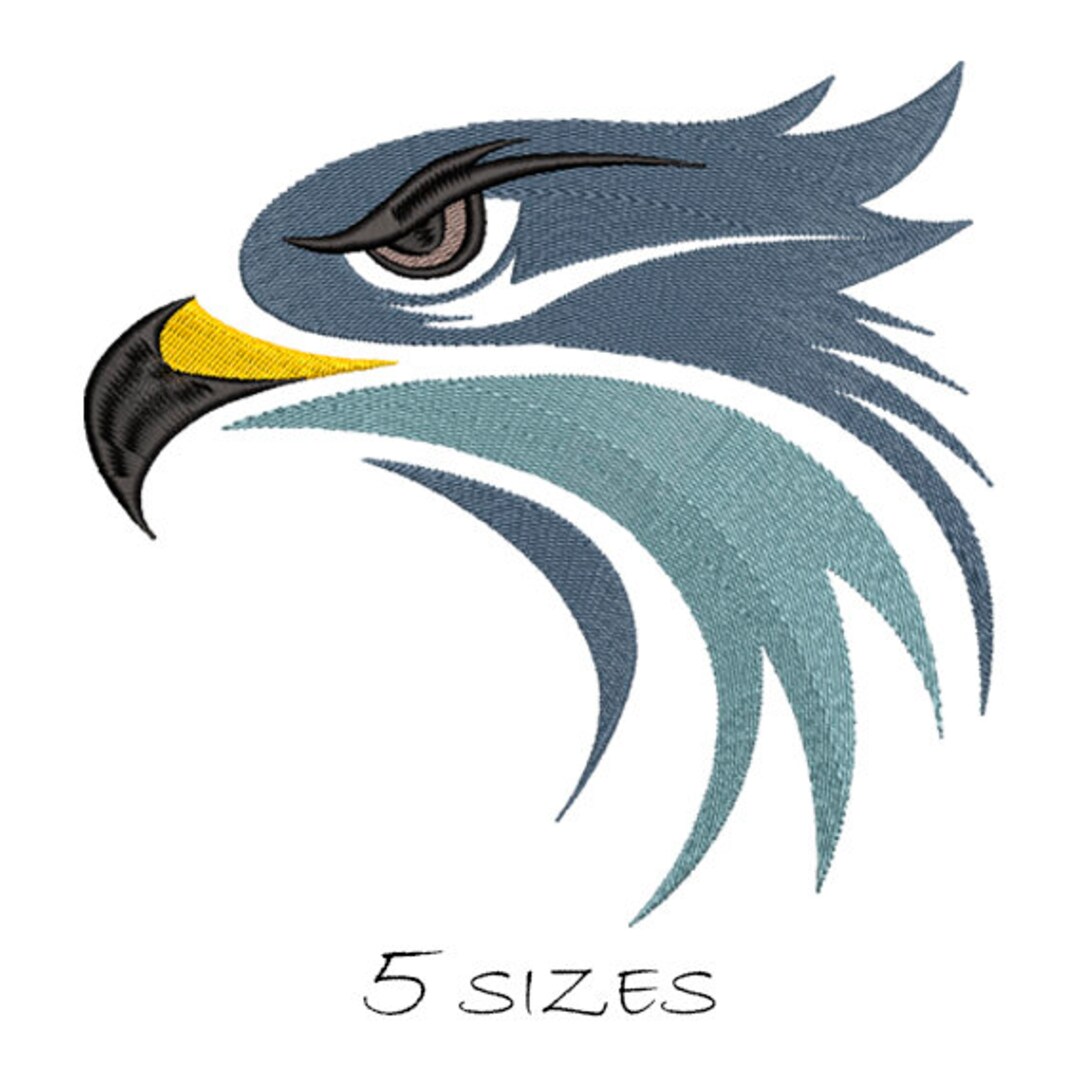 Eagle Silhouette, Machine Embroidery Design, Bird Outline, Bird ...