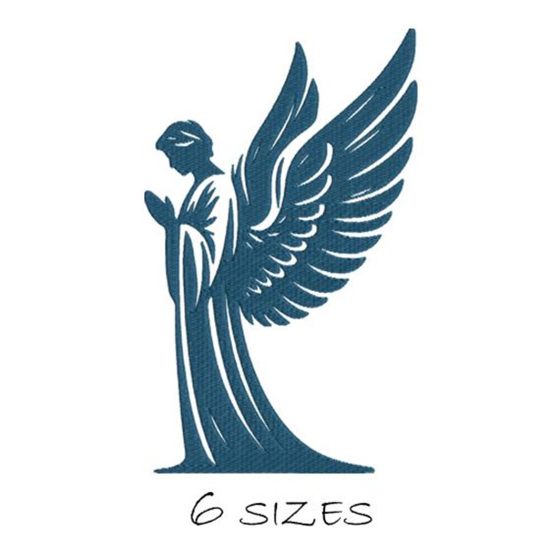 Elegant Angel Machine Embroidery Design, Religious Christmas Pattern ...