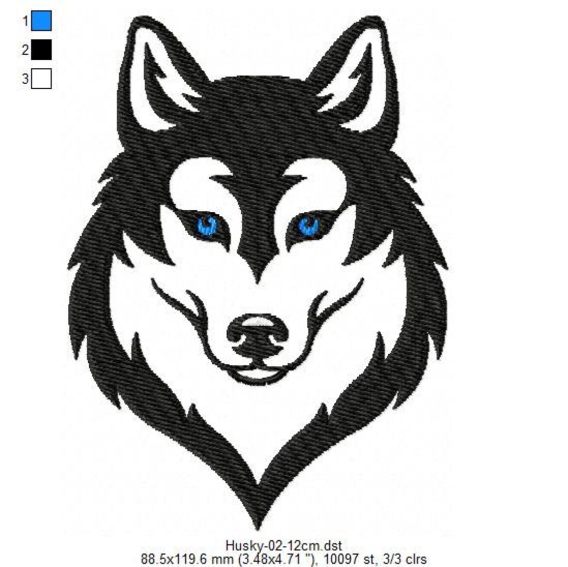 Husky Dog Machine Embroidery Design Animals Instant Download - Etsy