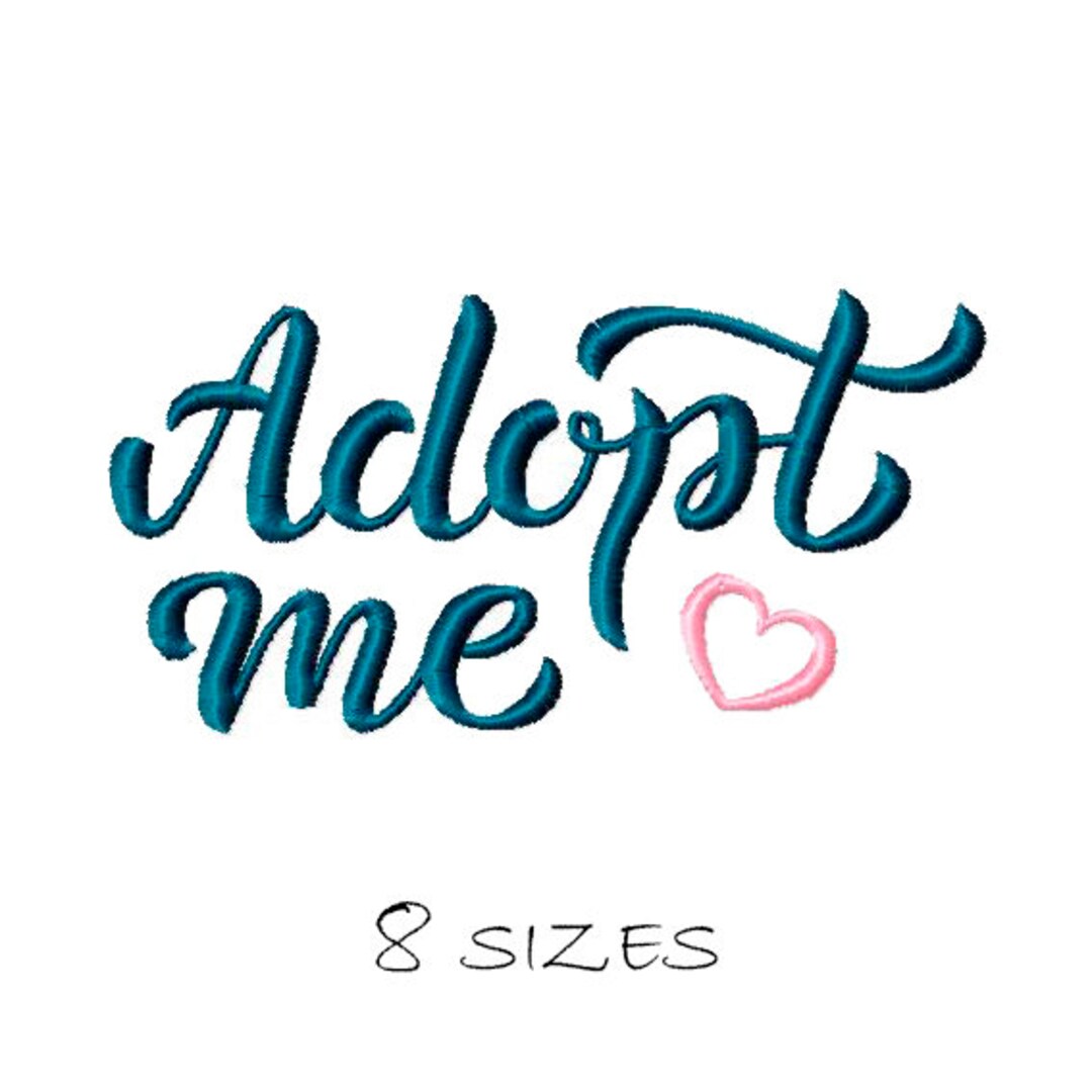 Adopt Me #01 Machine Embroidery Design Cute Animals Instant Download ...