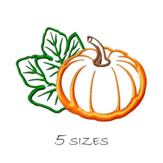 Pumpkin 3 Machine Embroidery Design Halloween Instant - Etsy