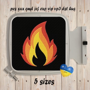 Fire Flame Embroidery Design Fire Flames Bundle Silhouette Embroidering ...