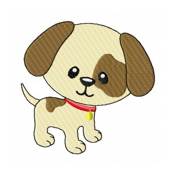 Cute Puppy Machine Embroidery Design 6 Sizes Dog 8 - Etsy