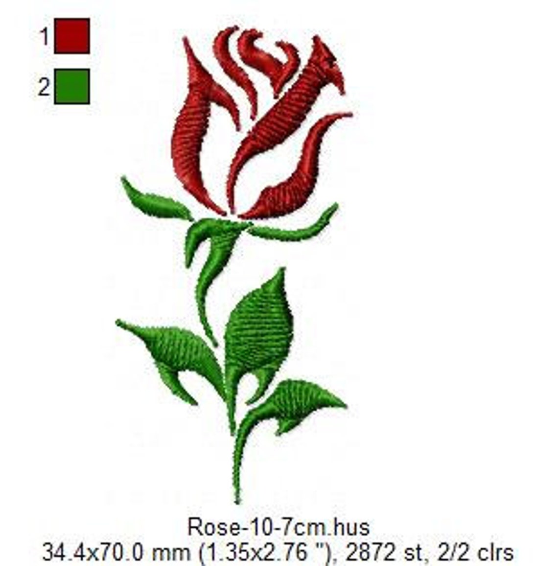 Charming Red Rose Outline Machine Embroidery Design 7 Sizes - Etsy