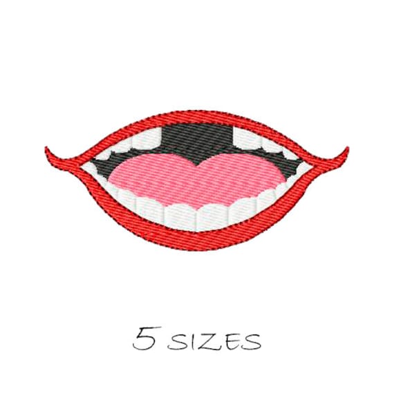 Funny Smile7 embroidery design 5 sizes Embroidering Stitch | Etsy