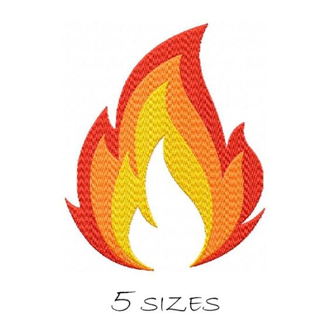 Fire Flame Embroidery Design Fire Flames Bundle Silhouette Embroidering ...