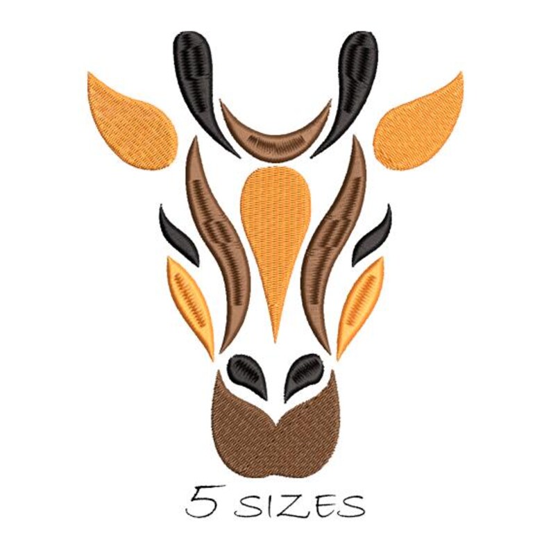 Giraffe Zoo Jungle Machine Embroidery Design Cute Safari Animals ...