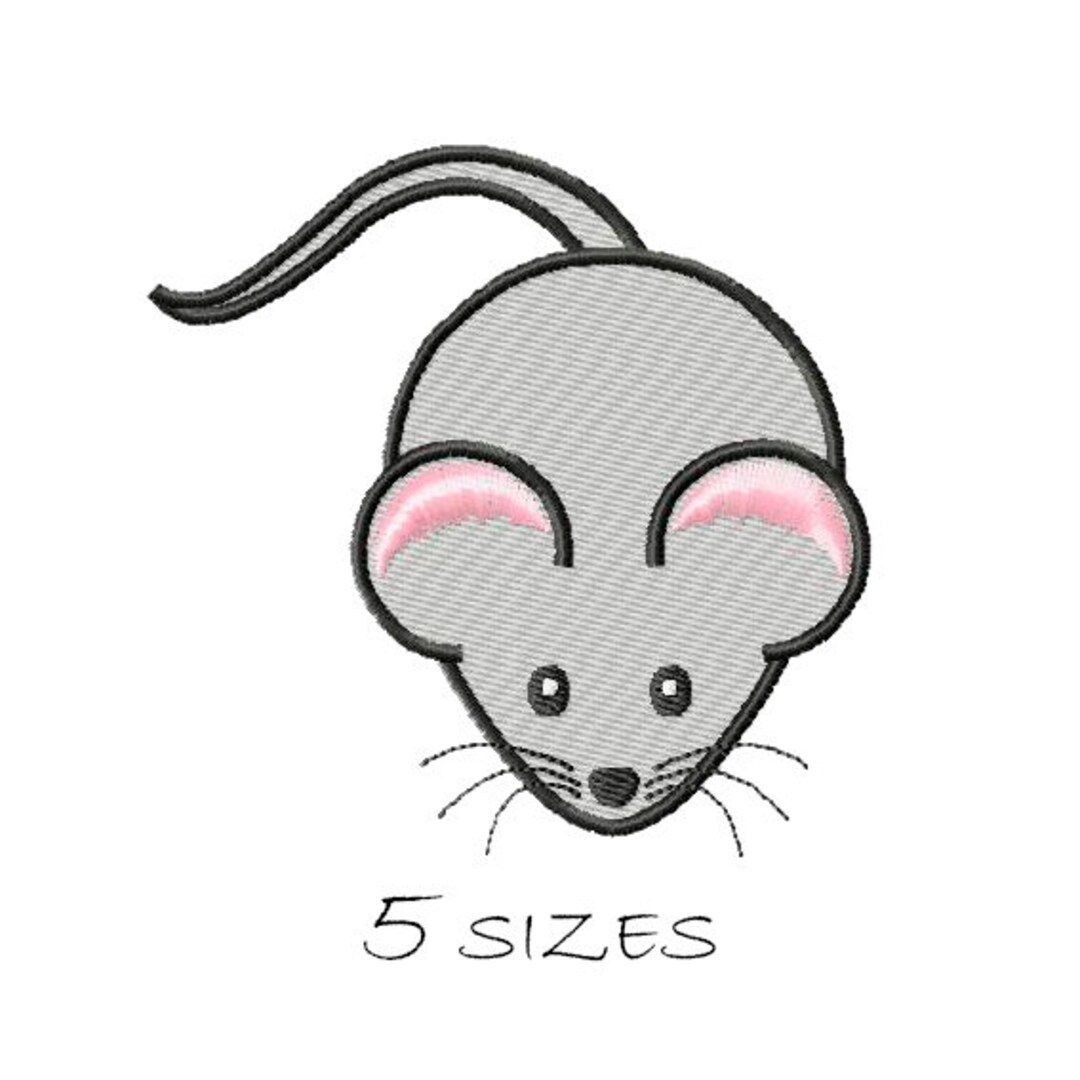Mouse Machine Embroidery Design Cute Forest Animals Instant Download ...