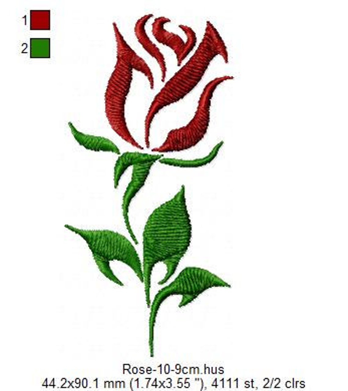 Charming Red Rose Outline Machine Embroidery Design 7 Sizes - Etsy