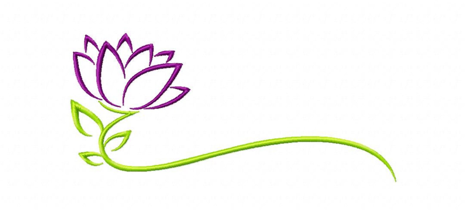 Lotus Machine Embroidery Design Instant Download Floral Embroidery ...