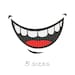 Smile Embroidery Design 5 Sizes Embroidering Fill Stitch - Etsy