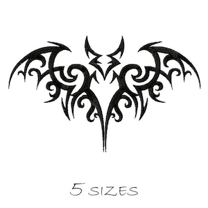 Bat #01 Machine Embroidery Design Gothic Bat Silhouette Halloween ...
