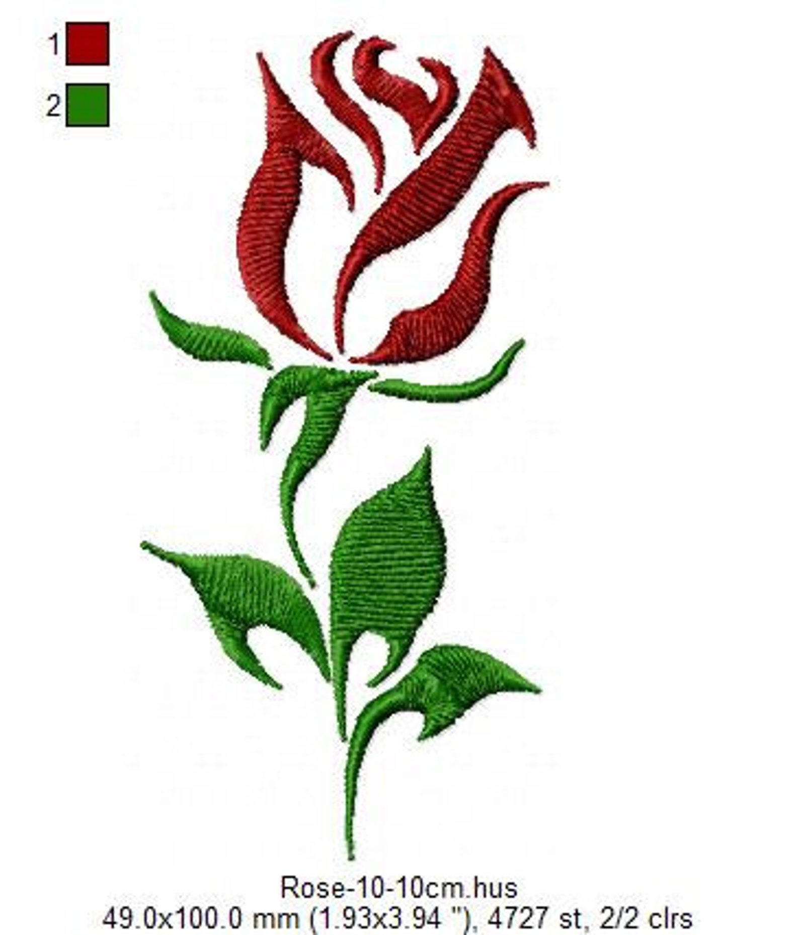 Charming Red Rose Outline Machine Embroidery Design 7 Sizes - Etsy