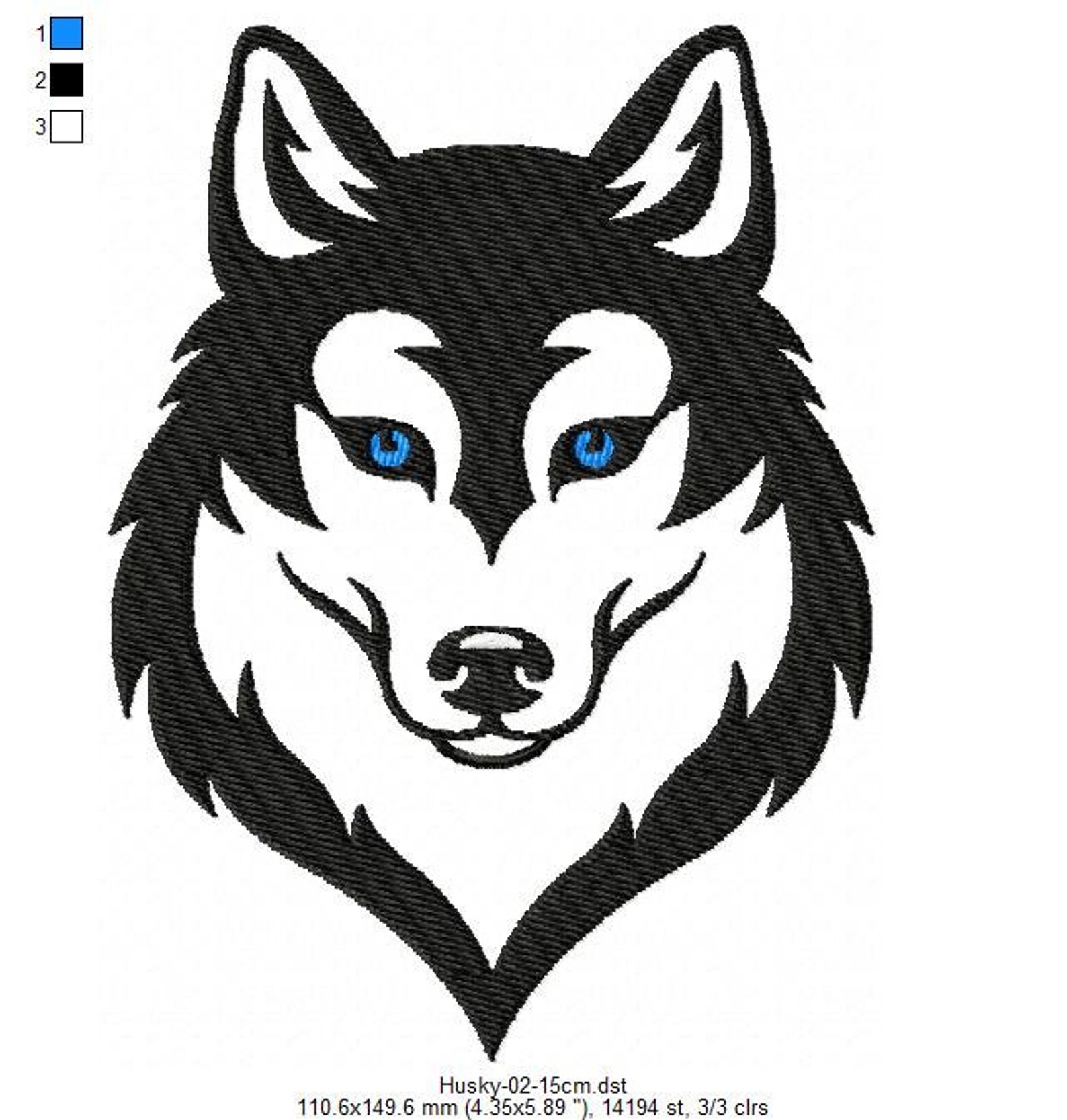 Husky Dog Machine Embroidery Design Animals Instant Download - Etsy