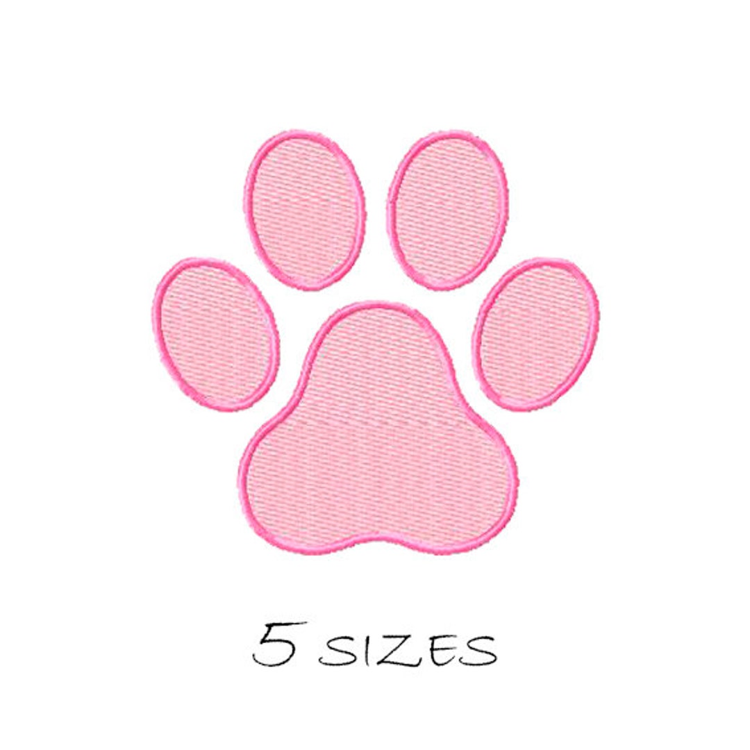 Dog Paw Print Machine Embroidery Design Animals Instant - Etsy