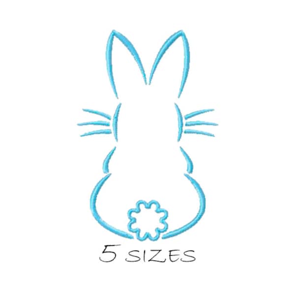 Rabbit Machine Embroidery Design - Etsy