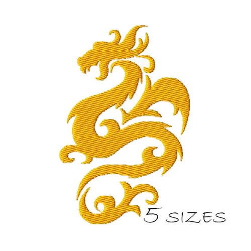 Chinese Dragon Machine Embroidery Design Instantly Download - Etsy