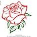 Red Rose Outline, Machine Embroidery Design, 3 Sizes, Instant Download ...