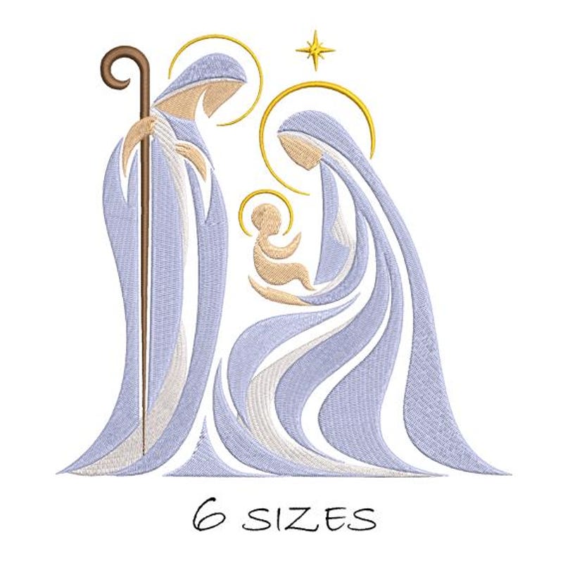 Nativity Mary Applique - Etsy