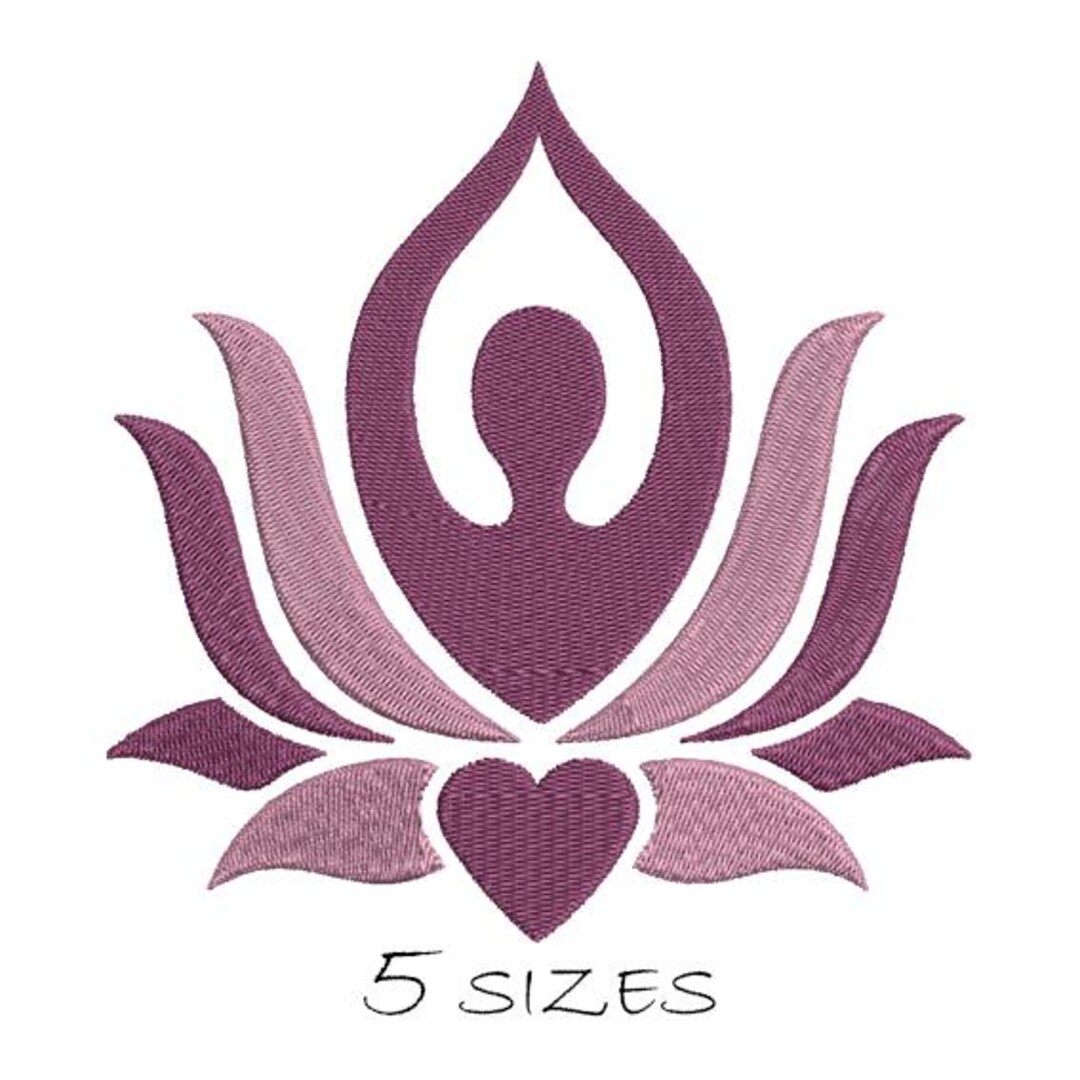 Lotus Machine Embroidery Design Instant Download Floral Embroidery ...