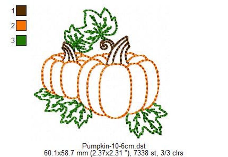 Pumpkin 10 Machine Embroidery Design Halloween Instant - Etsy