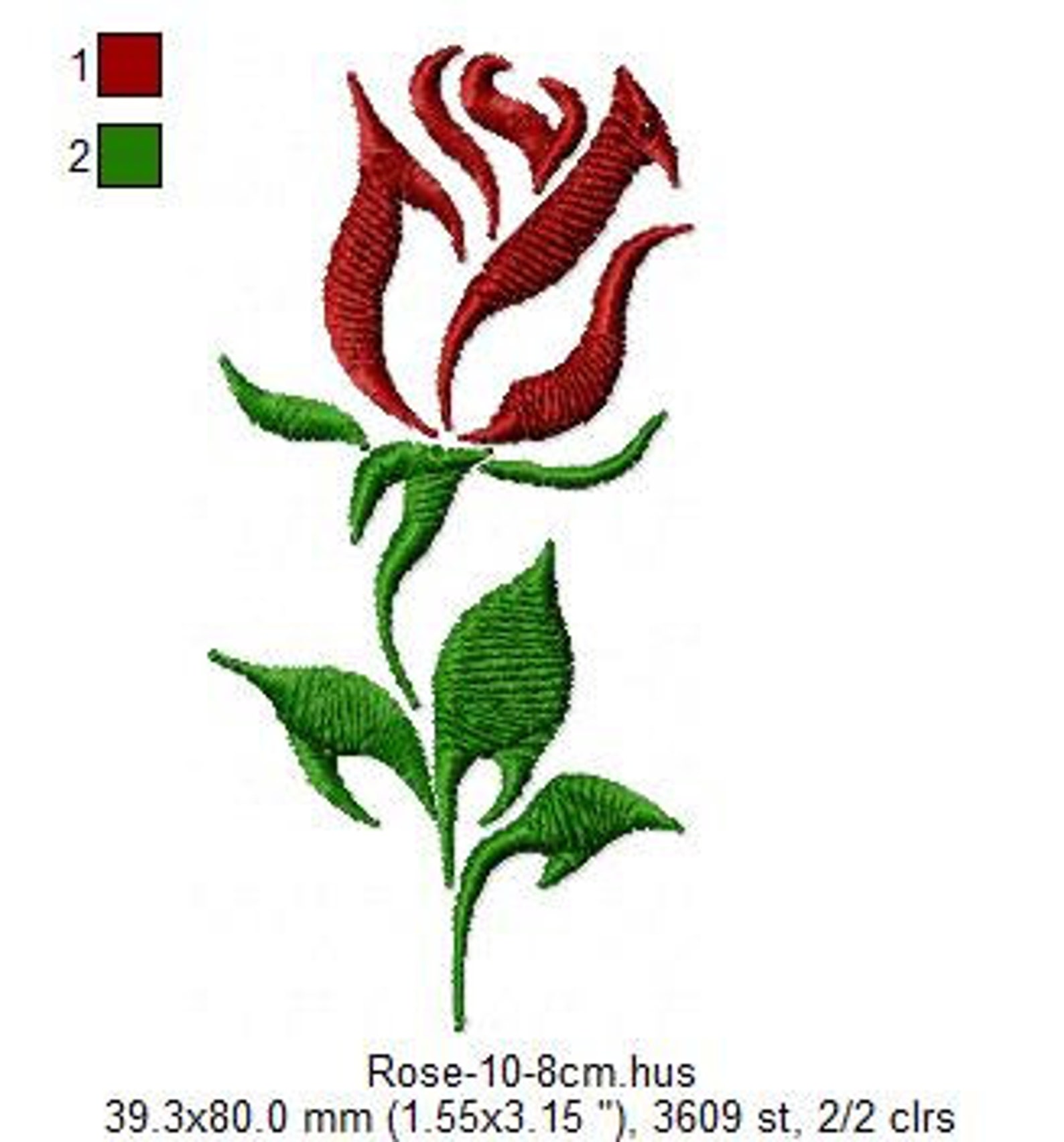 Charming Red Rose Outline Machine Embroidery Design 7 Sizes - Etsy