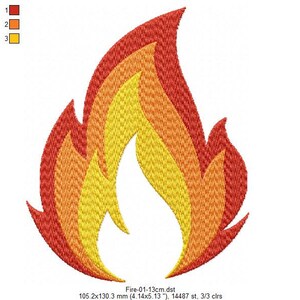 Fire Flame Embroidery Design Fire Flames Bundle Silhouette Embroidering ...