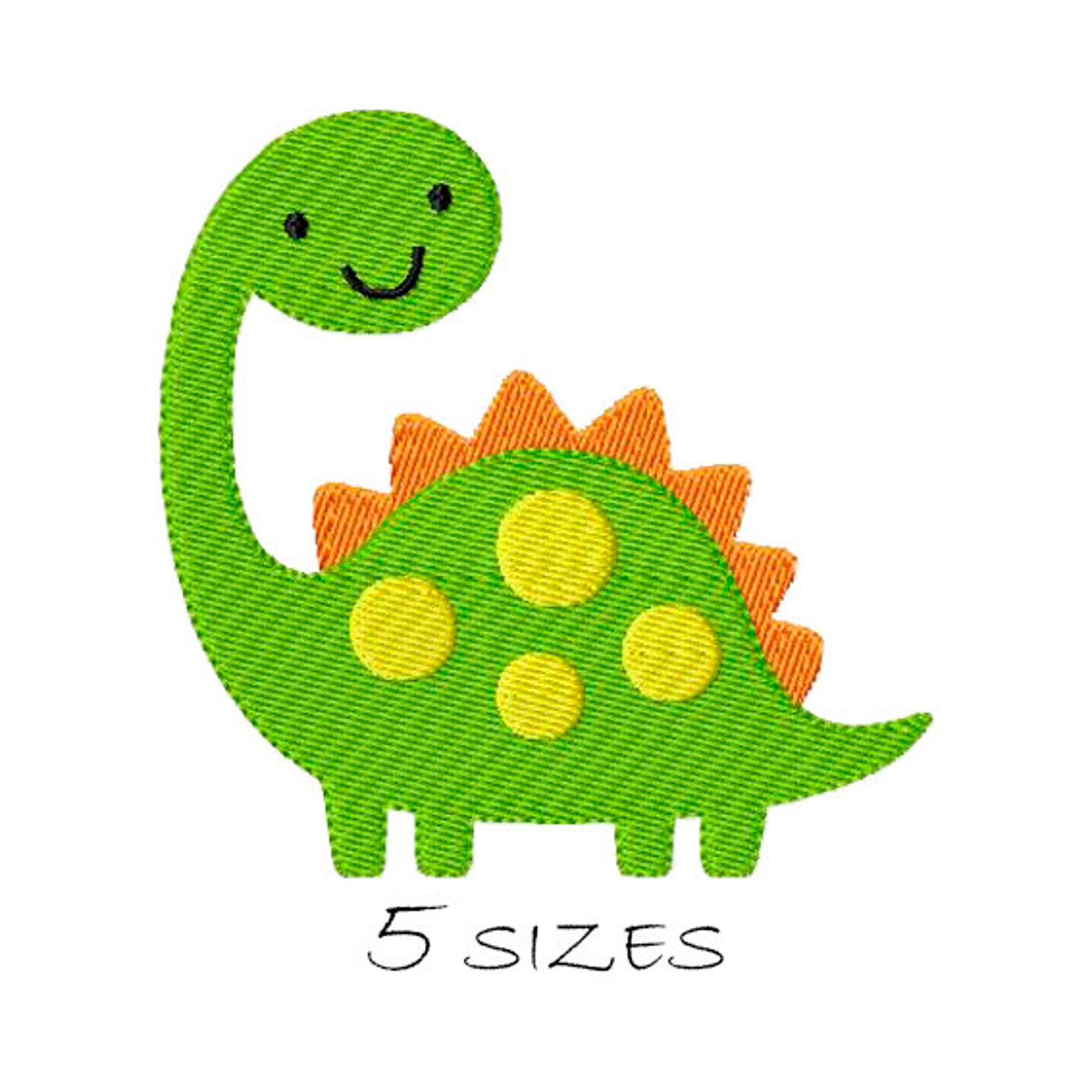 Dinosaur Digital Machine Embroidery Design Baby Dino Cute - Etsy