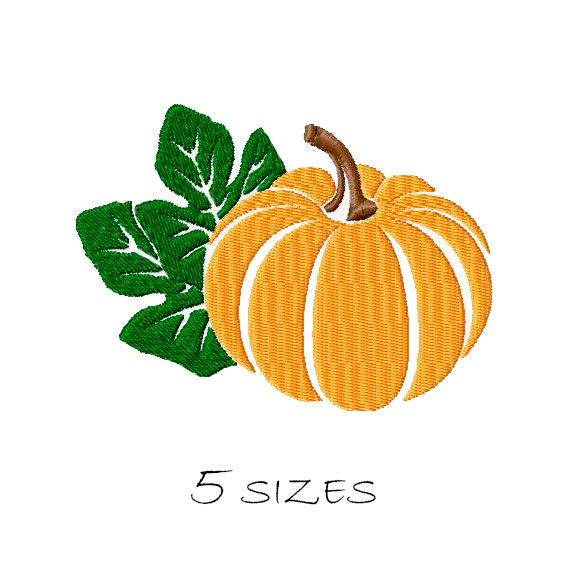 Pumpkin 2 Machine embroidery design Halloween Instant | Etsy