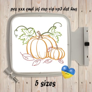 Pumpkin #18 Machine Embroidery Design Halloween Instant Download Fill ...
